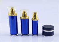 China ABS Circular Acrylic Cosmetic Containers , 30g 50g Face Cream Jars With Lid for sale