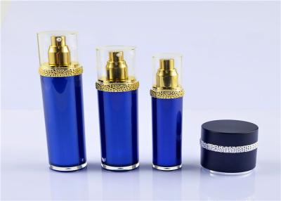 China ABS Circular Acrylic Cosmetic Containers , 30g 50g Face Cream Jars With Lid for sale