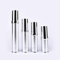 China Silver Color Airless Cosmetic Bottles Airless Pump Container For Personal Care for sale