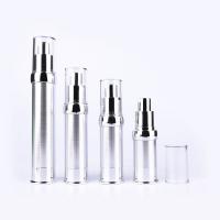 China Clear Cap Airless Pump Bottles 15ml 20ml 30ml Cosmetic Pump Bottle HJ-107B for sale