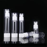 China Skin Care Makeup Pump Bottle Empty Cosmetic Bottles White Clear Color ISO90001 for sale