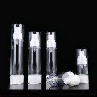 China Transparent Plastic Cosmetic Bottles Empty Packing Airless Spray Bottle for sale