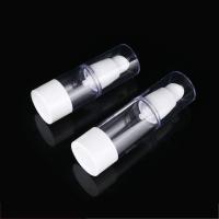 China Clear White Empty Airless Cosmetic Bottles 15ml / 100ml Lotion Pump Bottle for sale