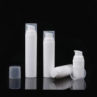China Frosted Cap Acrylic Airless Cosmetic Bottles With Pump White Color ISO9001 for sale