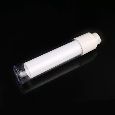China PMMA Airless Cosmetic Bottles With Double Body Design for sale