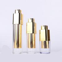 China Gold Plating Airless Cosmetic Bottles Small Volume for sale
