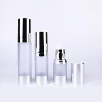 China PP Silver Frosting Plating 30ml Airless Cosmetic Bottles for sale