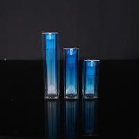 China Double Walled Square Lotion 15ml Acrylic Airless Bottle for sale