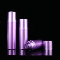 China Purple Plastic PP Plating Cosmetic Airless Pump Bottles for sale