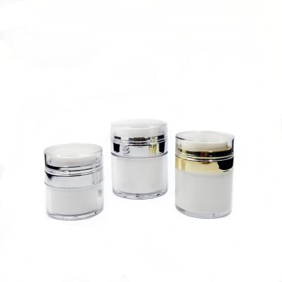 China White Face Cream PP 15g 30g Airless Empty Cosmetic Jars for sale
