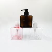 China White Square Pump Lotion 250ml 450ml Empty PET Bottle for sale