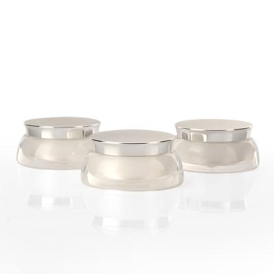 China Plastic 15g 30g 50g Double Wall Cosmetic Cream Jars for sale