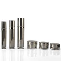 China Aluminium Pump Cosmetic Plastic 15ml PET Empty Bottle for sale
