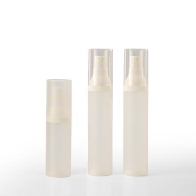 China 15ml 30ml 50ml Frosted Plastic Airless Cosmetic Bottles for sale