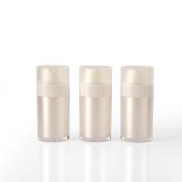 China Skin Care Round Plastic Lid 30ml Airless Cosmetic Bottles for sale