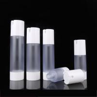 China Frosted White Plastic Slide Nozzle Airless Cosmetic Bottles for sale