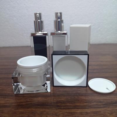 China Skin Care Cream Acrylic 30ml Cosmetic Cream Jars for sale