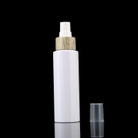 China Empty Hot  100ml 200ml Plastic Pump Cosmetic PET Packaging, Wholesale Body Lotion PET Bottle with Bamboo Pump for sale
