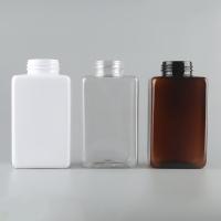 China 500ml PET square cosmetic packaging shampoo plastic bottle for sale