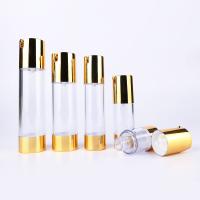 China Innovative PP 60ml 2oz Gold Airless Cosmetic Pump Bottle for sale