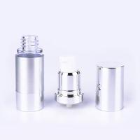 China Golden Rolling Sand Shining Aluminum Luxury 120ml Transparent Lotion Bottle Cosmetic Airless Bottle for sale