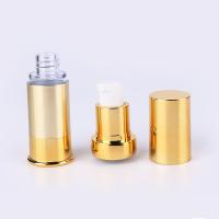 China Pearly 10ML 15ML 20ML 30ML gold plastic PP China manufacturer skin care round airless pump bottle cosmetic packaging for sale