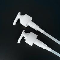 China Hot selling 24 410 white transparent plastic ribbed thread screw auto locked lotion pump for sale