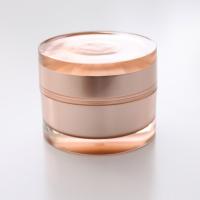 China Delicate Skin Care Round 44MM 5g Empty Plastic Cosmetic Cream Jars for sale