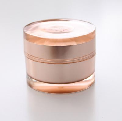 China Delicate Skin Care Round 44MM 5g Empty Plastic Cosmetic Cream Jars for sale