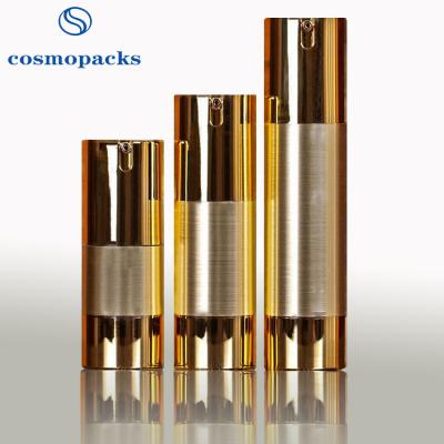 China 15ml 30ml 50ml hide Away Inner Pump Cosmetic Bottles For Travel for sale