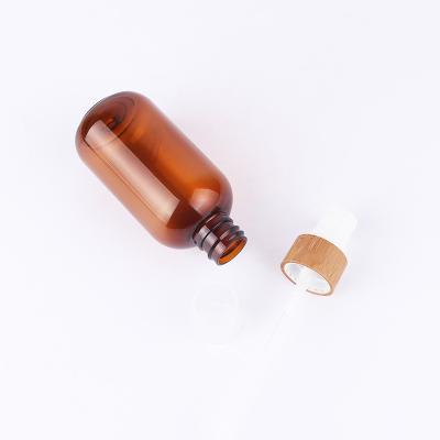 China Eco Friendly Bamboo Lid 30ml 50ml Pump Spray Bottle for sale