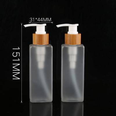 China Square Shape Frosted PET Plastic Bottles For Sanitizer for sale