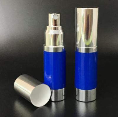 China Aluminum 1oz 100ml Snap On Airless Cosmetic Bottles for sale
