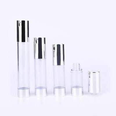 China PP 30ml Silver Cap Airless Dispenser Bottles For Mist Spray for sale