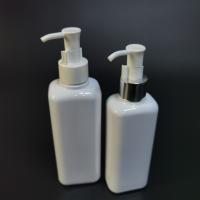 China 150ml Square PET Flat Shoulder Empty Refillable Shampoo Pump Bottle Clear Plastic Shower Gel Spray Bottle for sale