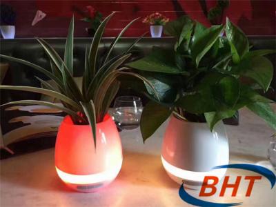 China Piano Music Light Up Flower Pots With Bluetooth Speaker For Christmas Gift for sale