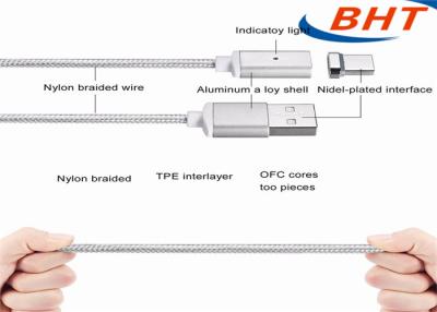 China Micro Magnetic USB Cable Metal Interface Easy Chargering For Iphone 7/6/5 for sale