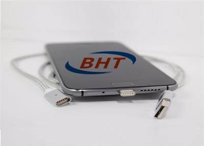 China Nylon Braided 2.4A Magnetic USB Cable Aluminum USB Data Instant Connections for sale