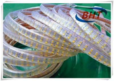 China Double Row 220V Led Strip , 12 Ft Led Warm White Tape Light Easy Installation for sale