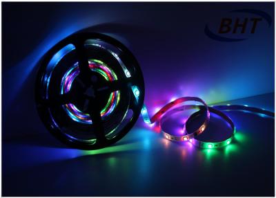 China Hot WS2812B 30 leds/m SMD 5050 RGB Flexible full color pixel led strip Light 5V for sale