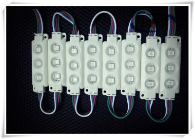 China 3 Chips 5050 RGB LED Module Super Brightness Low Power Consumption With Lens for sale
