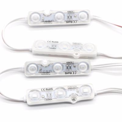 China 2018 new design 3smd 5730 injection led module/dc12v/epistar/osram led chip for sale