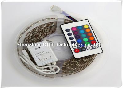 China DC 12V/24V RGBW LED Strip Controllable 5050smd 10mm PCB 18-20LM Self Adhesive for sale