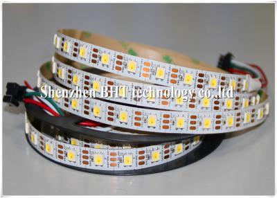 China Black 12V PCB RGBW LED Strip , 60LEDS / M 19W / M Addressable Waterproof Led Strips SMD5050 for sale