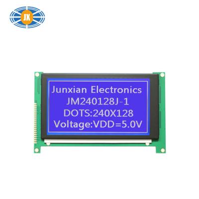 China Industrial 240x128 Graphic LCD Module Blue Monochrome LCD Panel With STN FTTN Display for sale