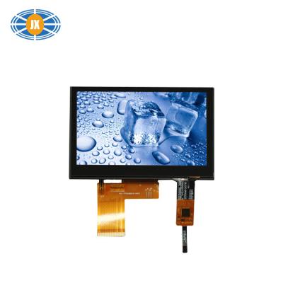 China 4.3 Inch LCD Touch Screen 800×480 WVGA LCD Display 260cd/M2 With 24 Bit RGB Interface for sale