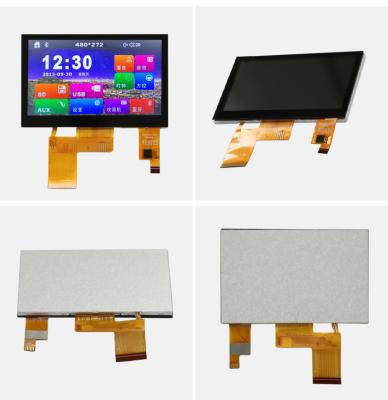 China Customized TFT LCD Touch Screen 8 Bit RGB Interface 4.3 inch Capacitive Touch Screen for sale
