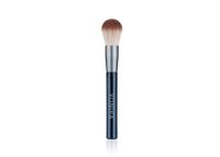 China Naturally Function Corn Fiber Makeup Powder Brush With Glitter Birch Wooden Handle for sale