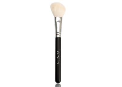 China Ultra Soft Goat Hair Sheer Cheek Makeup Brush With Black Wood Handle for sale