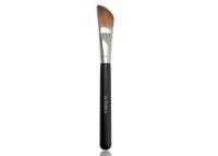 China Cruelty Free Soft Angled Contouring Makeup Brush With Matte Black Wood Handle for sale